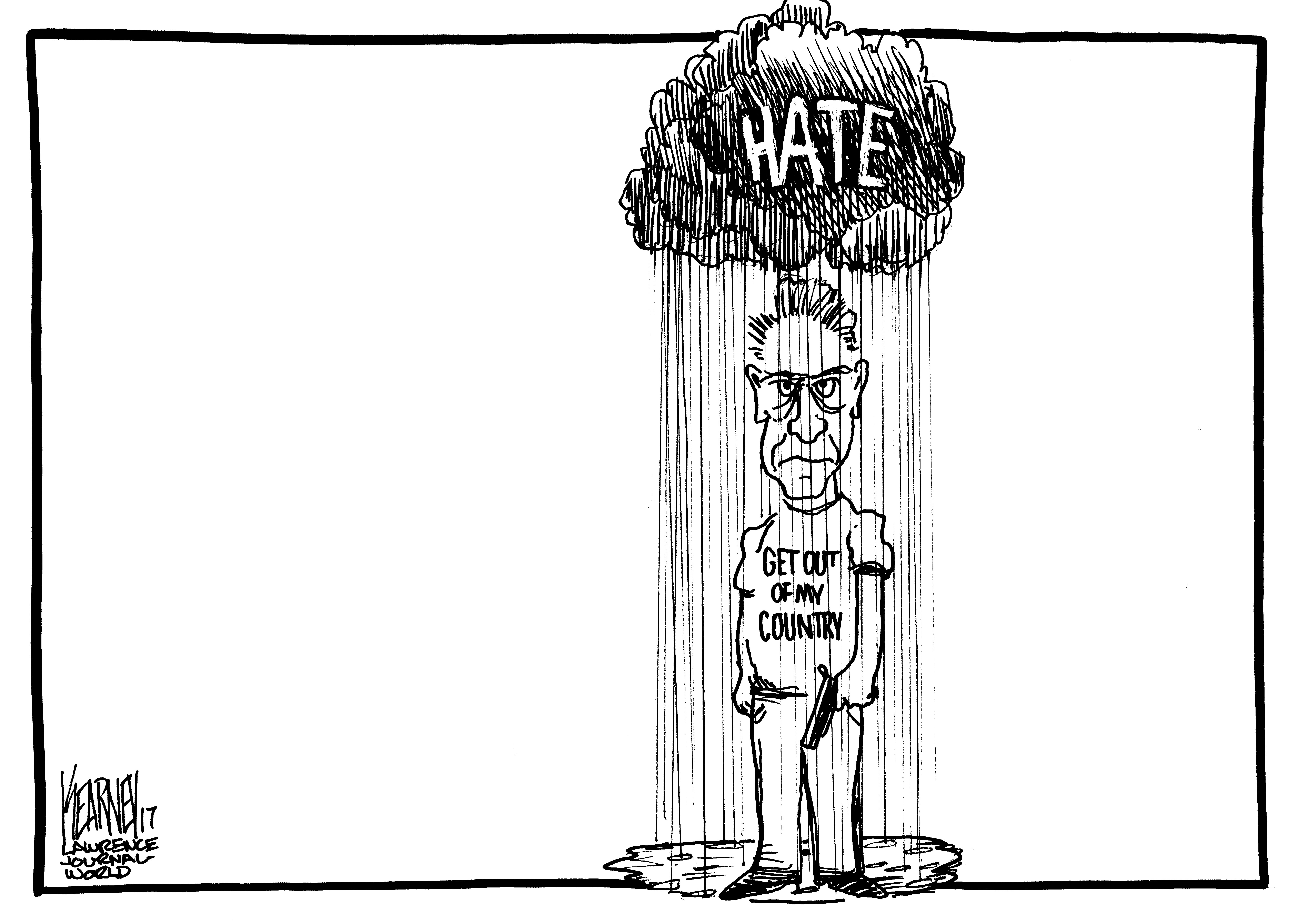 Drawing Attention: A cloud of hate | News, Sports, Jobs - Lawrence ...